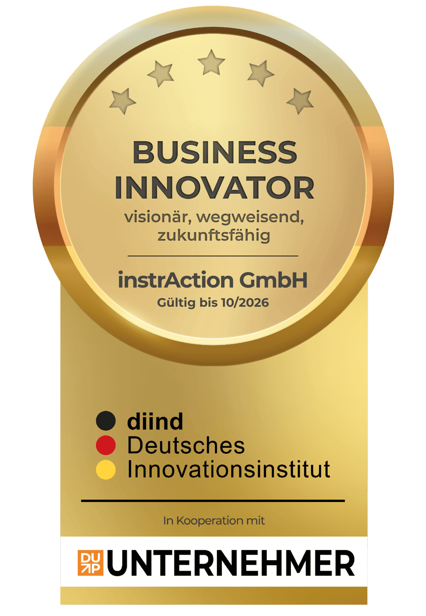 instrAction recognised as a Business Innovator 2025 | instrAction